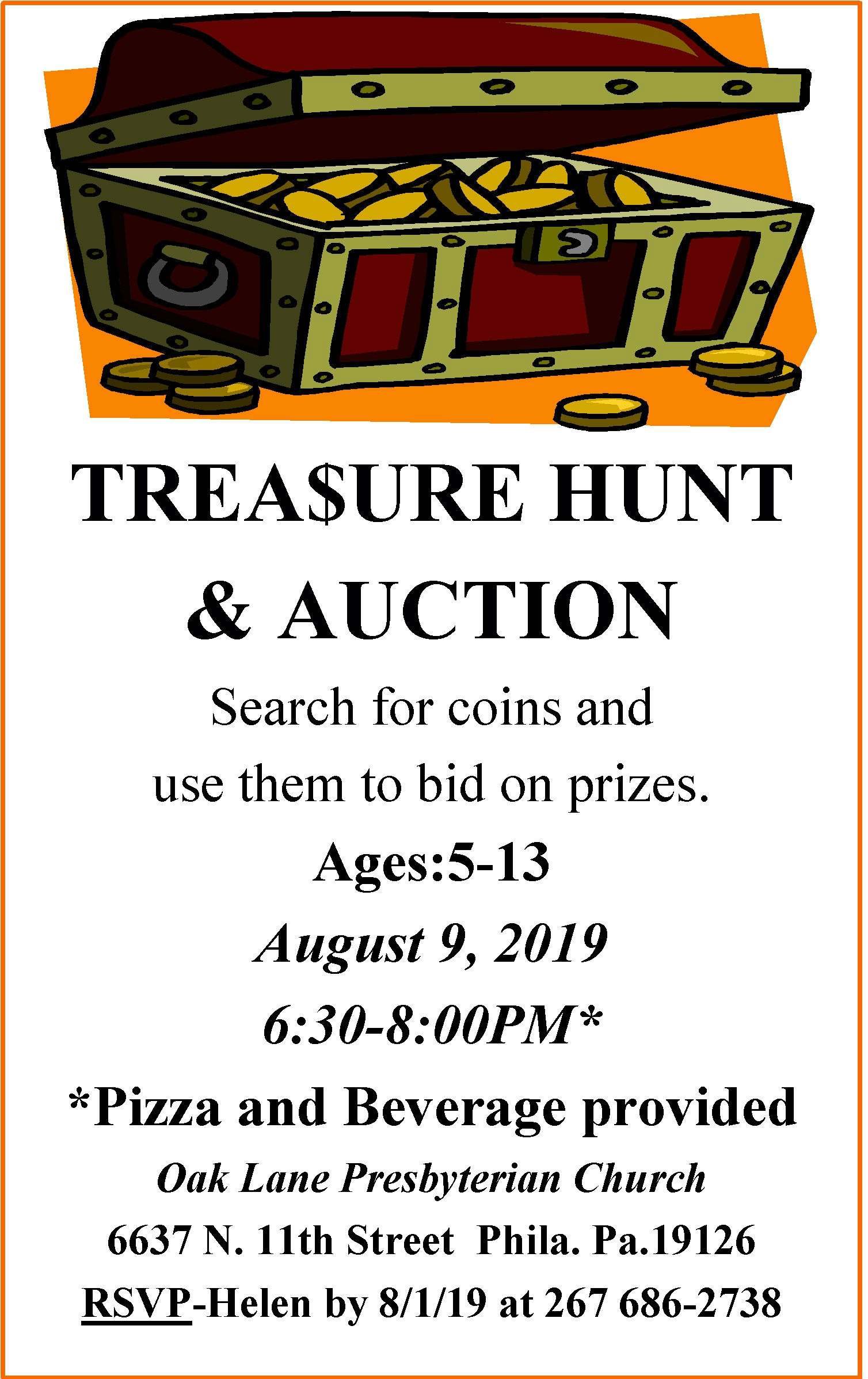 Treasure Hunt & Auction | The Oak Lane Presbyterian Church
